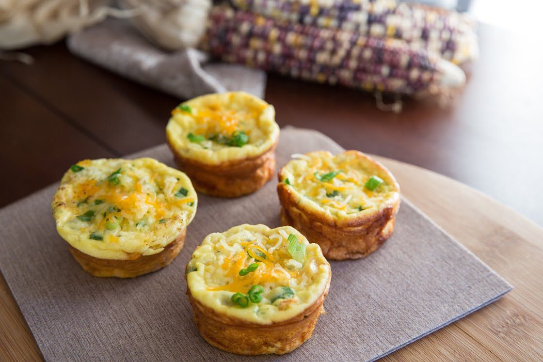 Mini Cheese Quiches with Corn & Chives - Libby's Vegetables
